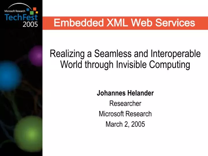 Ppt Embedded Xml Web Services Powerpoint Presentation Free Download 2236