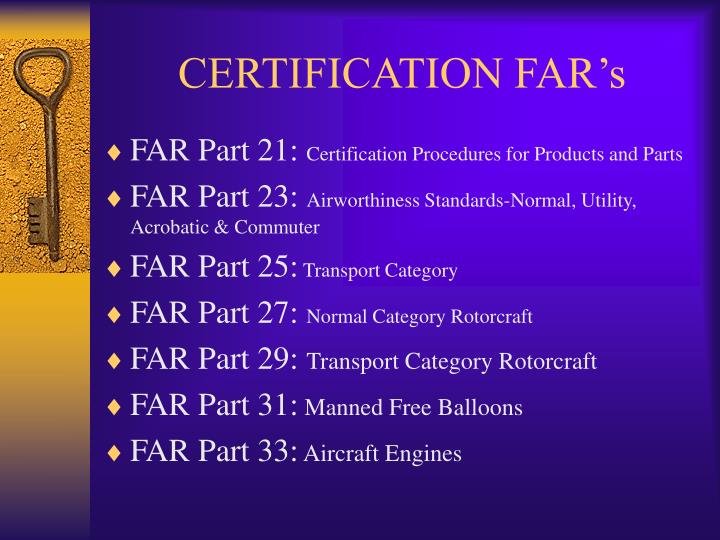 PPT - FEDERAL AVIATION REGULATIONS PowerPoint Presentation - ID:1051009