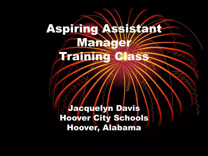 PPT - Aspiring Assistant Manager Training Class PowerPoint Presentation ...