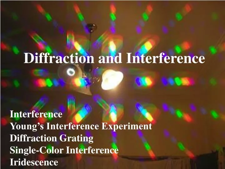 PPT - Diffraction and Interference PowerPoint Presentation, free ...