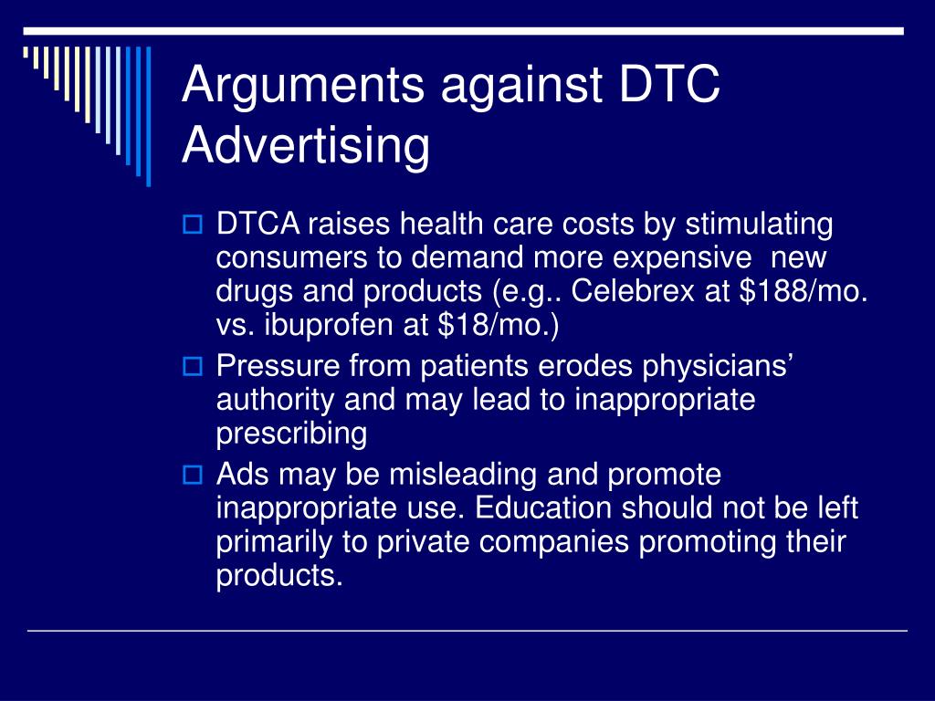 PPT - The Impact of Direct-to-Consumer Advertising on Medicalization ...