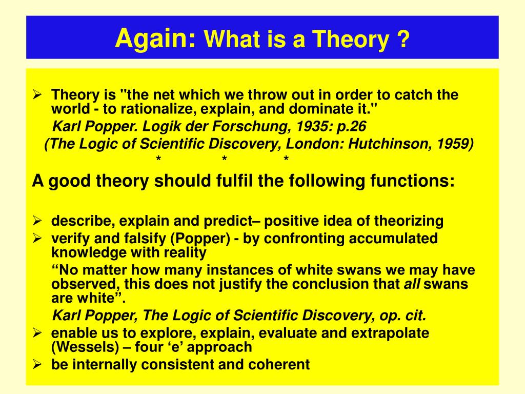 PPT - Does Theory Matter ?? What is and why do we study international ...
