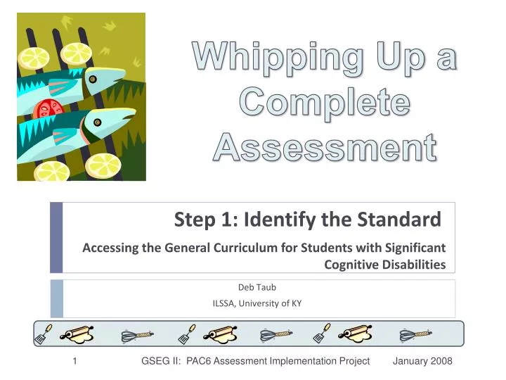 PPT - Step 1: Identify the Standard PowerPoint Presentation, free ...