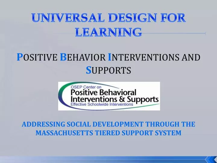 PPT - UNIVERSAL DESIGN FOR LEARNING PowerPoint Presentation, free download - ID:1055051