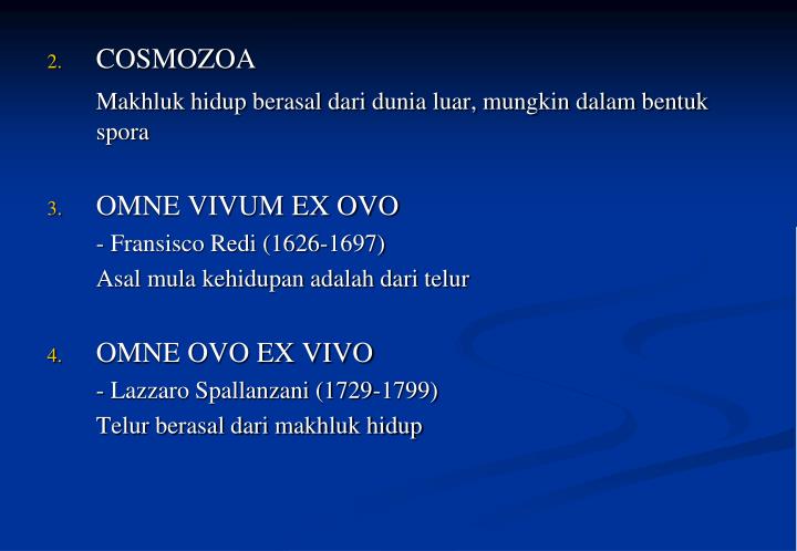 PPT - Asal Mula Kehidupan PowerPoint Presentation - ID:1055106