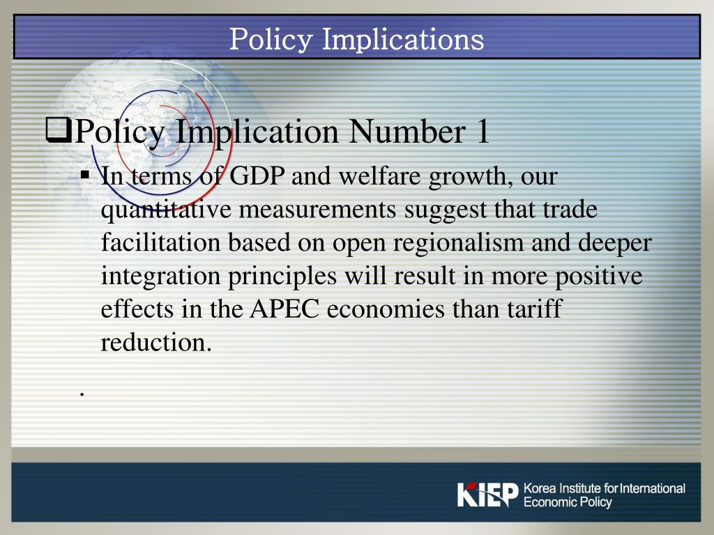 PPT - Economic Effects of Trade Facilitation in APEC: Policy ...