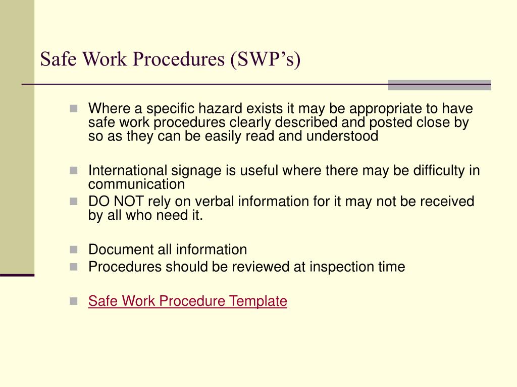 PPT - School of Environmental and Life Sciences Occupational Health and ...