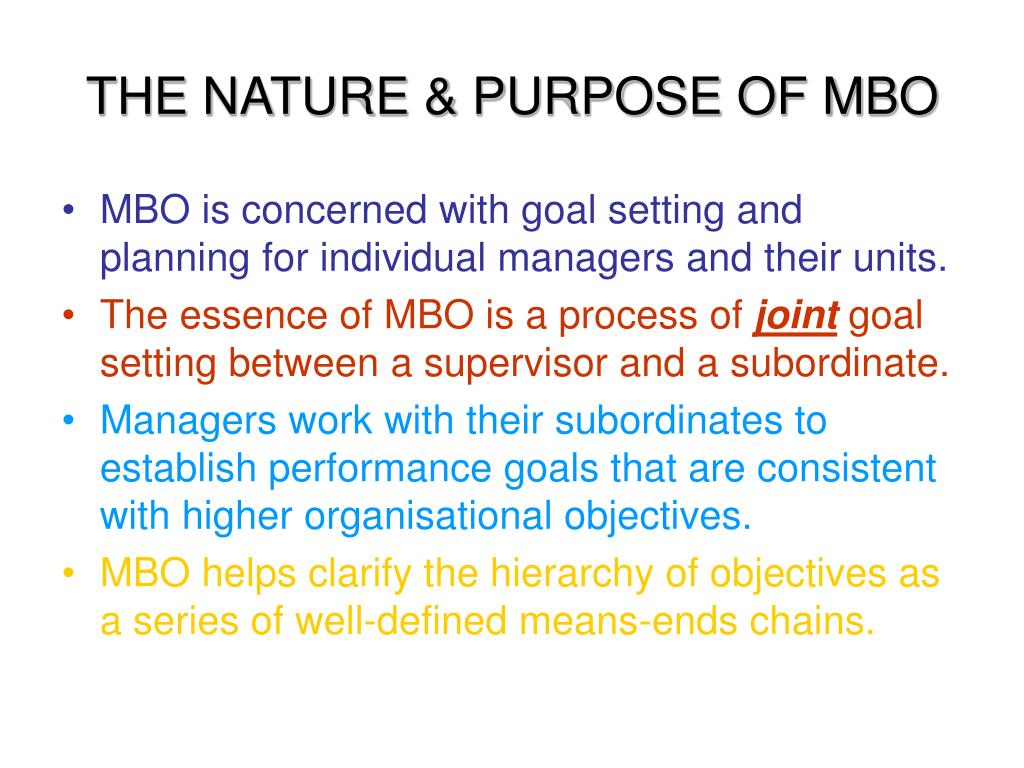 PPT - Management by Objectives (MBO) PowerPoint Presentation, free ... PPT - Management by Objectives (MBO) PowerPoint Presentation, free ...