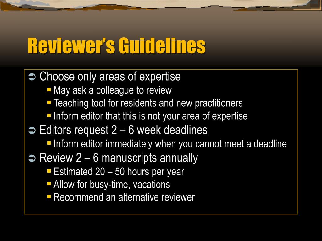 PPT - Publication Scholarship The Manuscript Reviewer PowerPoint ...