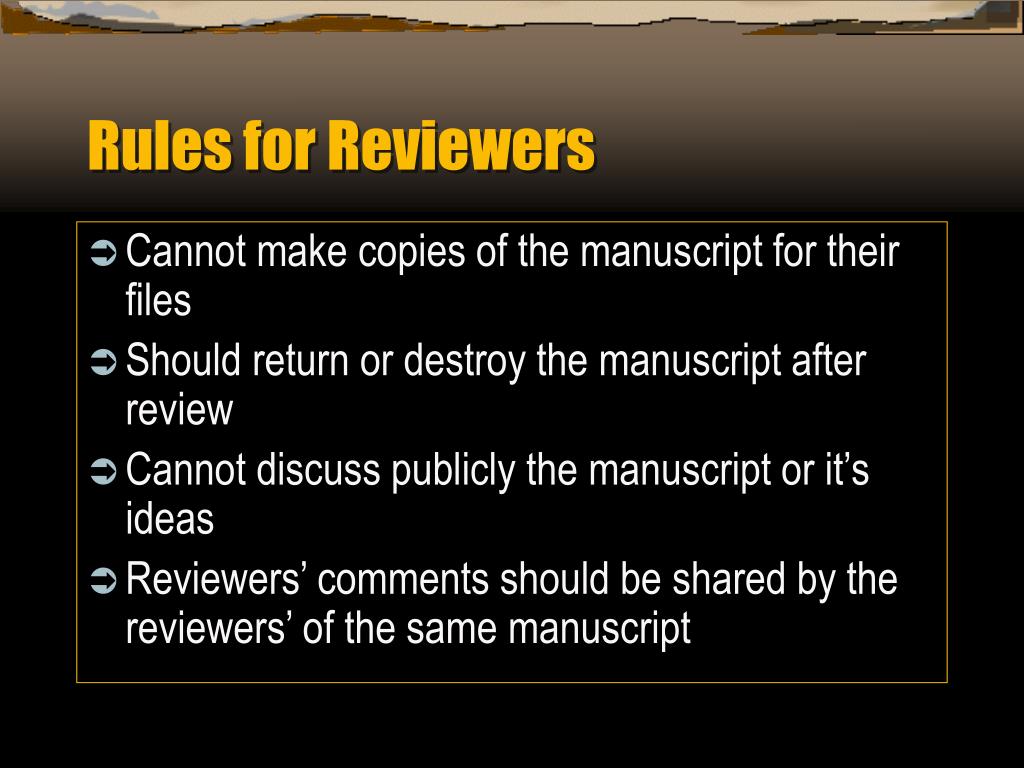 PPT - Publication Scholarship The Manuscript Reviewer PowerPoint ...