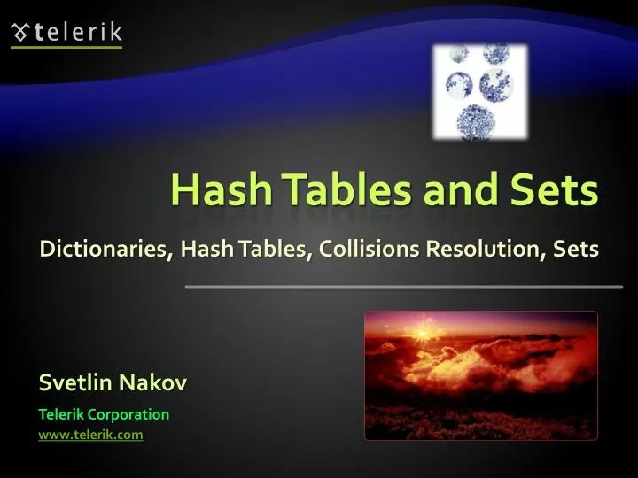 PPT - Hash Tables and Sets PowerPoint Presentation, free download - ID ...