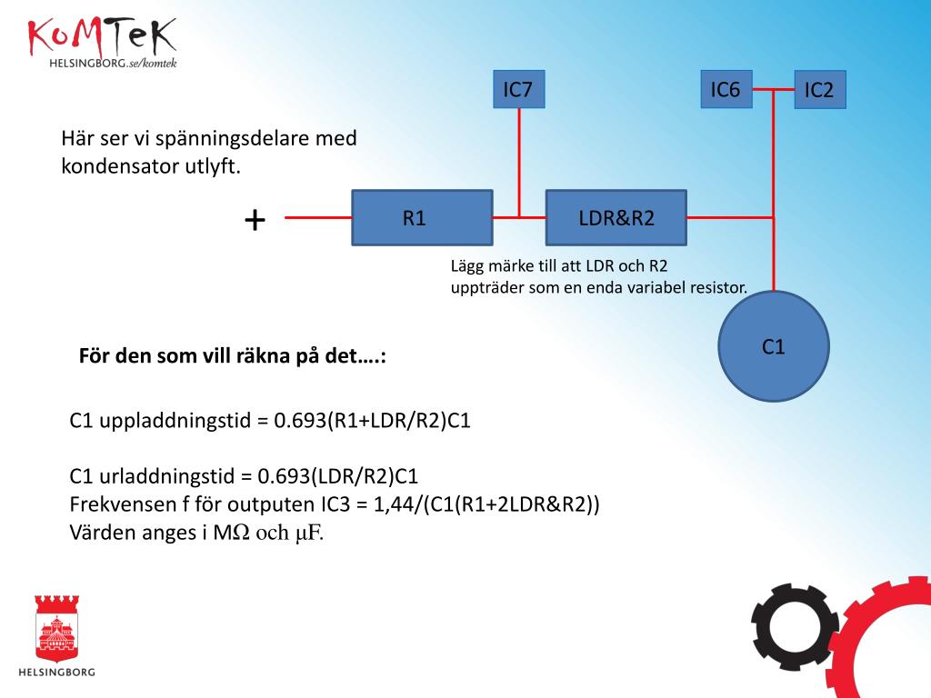 PPT - Övergripande funktionsbeskrivning Astabil vippa baserad på 555 IC ...