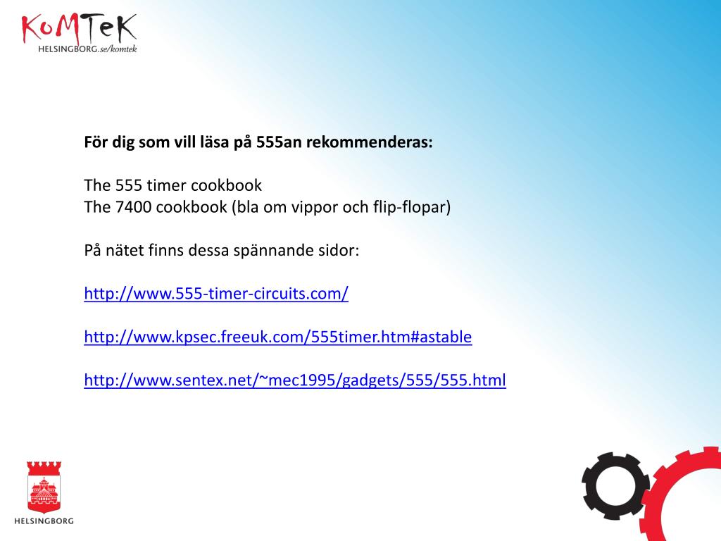 PPT - Övergripande funktionsbeskrivning Astabil vippa baserad på 555 IC ...