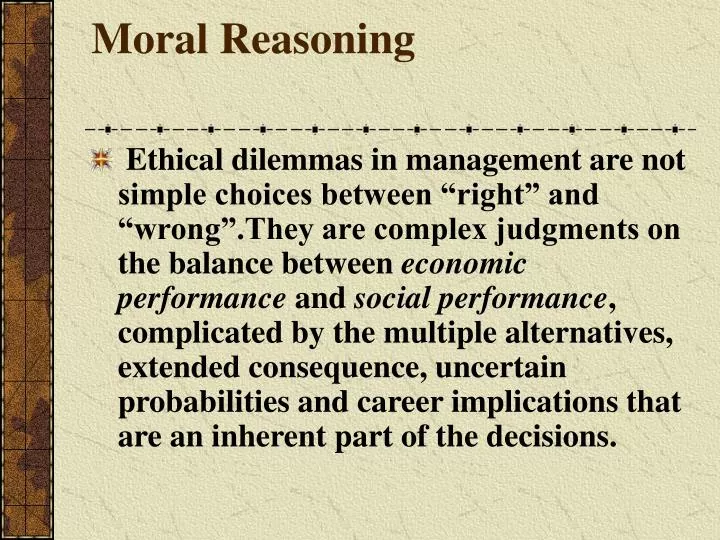 PPT - Moral Reasoning PowerPoint Presentation, free download - ID:1058372