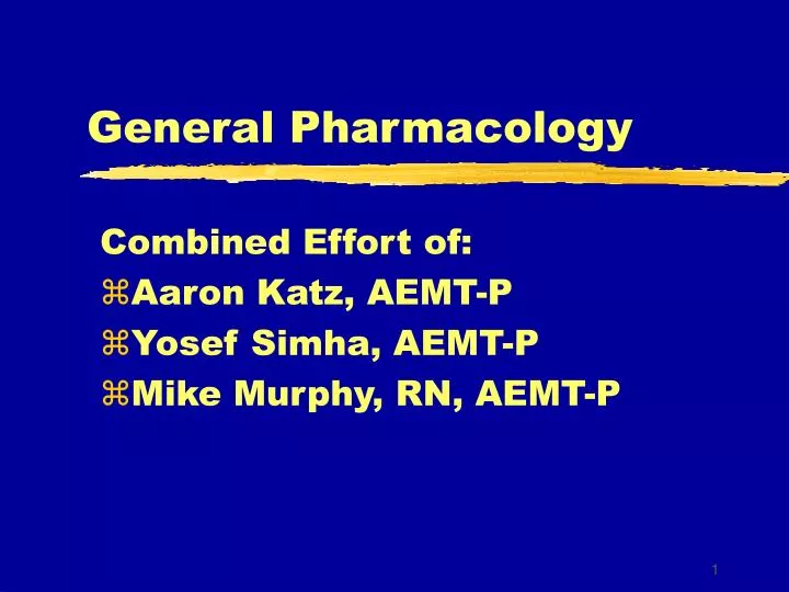 PPT - General Pharmacology PowerPoint Presentation, free download - ID ...