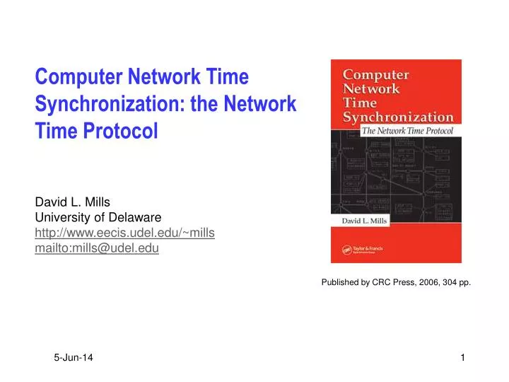 Ppt Computer Network Time Synchronization The Network Time Protocol