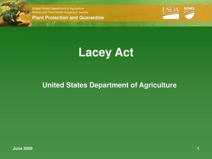 PPT - Lacey Act PowerPoint Presentation, free download - ID:1059577