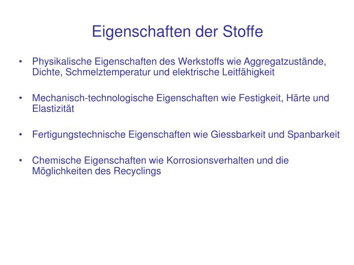 PPT - Vorlesung Stoffwandlungssysteme 2. Stoffeigenschaften PowerPoint ...