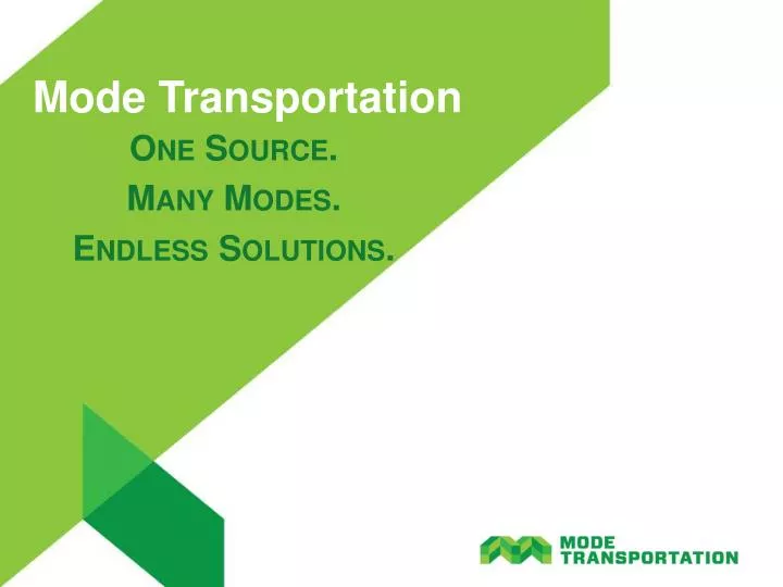 PPT - Mode Transportation PowerPoint Presentation, free download - ID ...