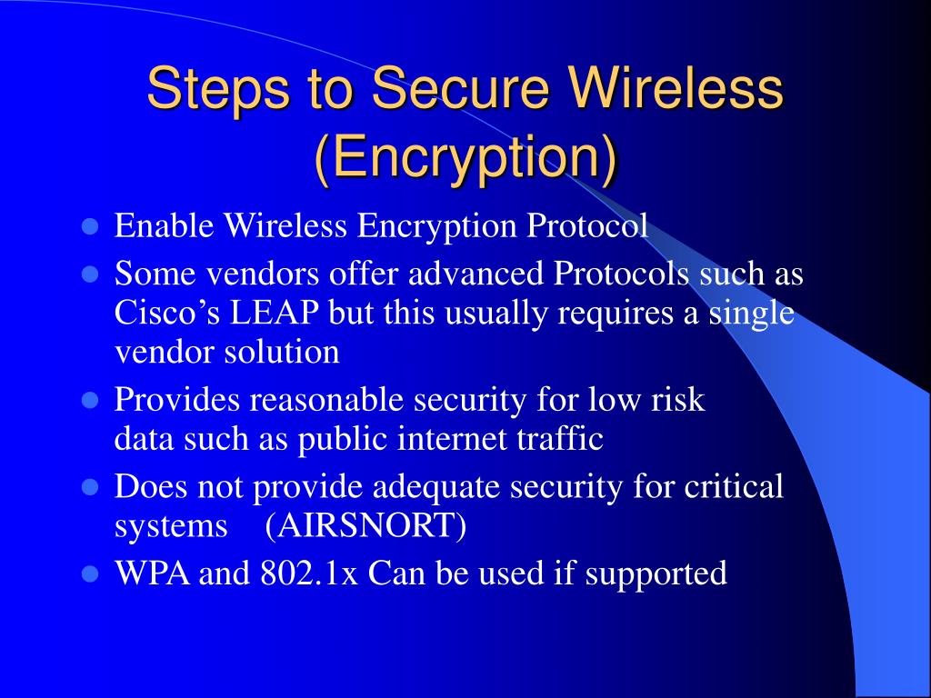 PPT - Enhancing Wireless Networking Security in St. Clair County ISD ...