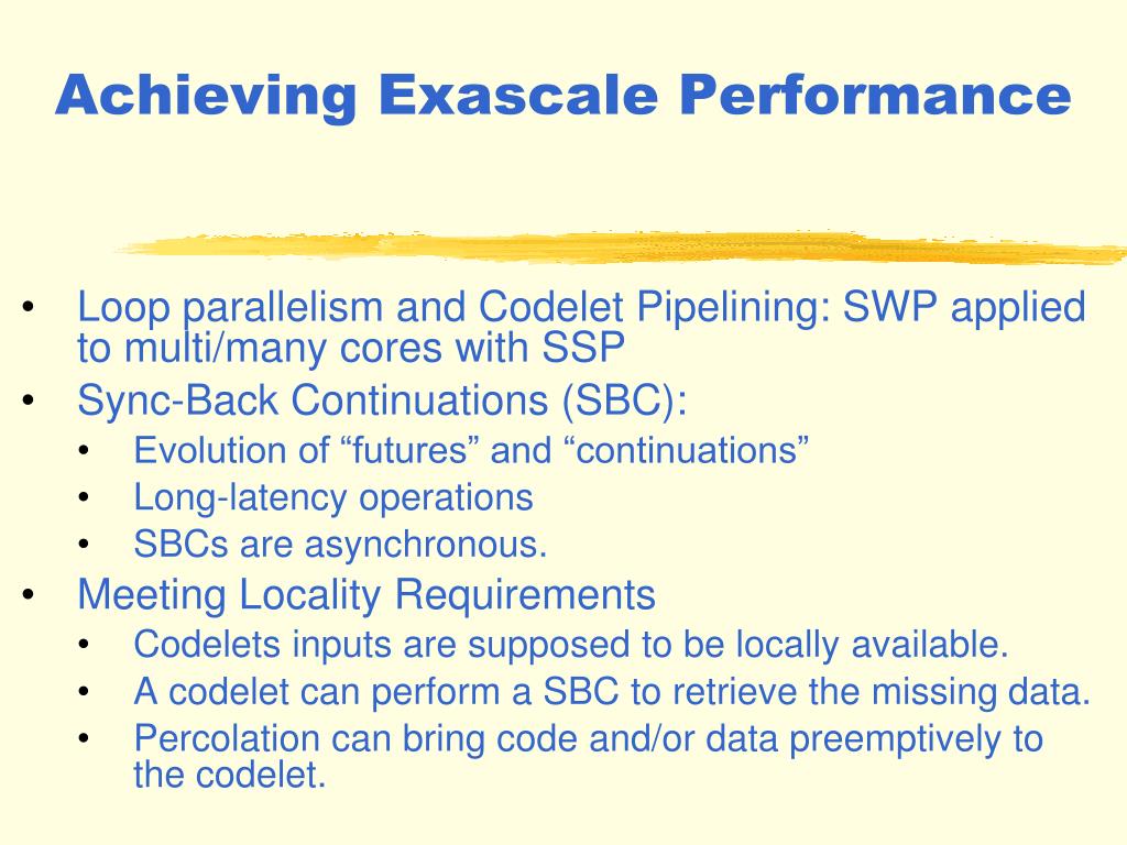Ppt Topic 4d Memory Semantics And Codelet Execution Model Powerpoint Presentation Id1060921