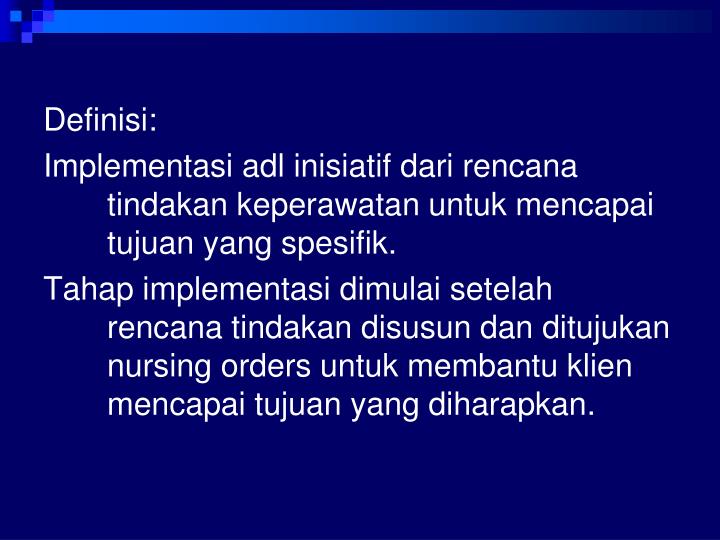 PPT - Implementasi Keperawatan PowerPoint Presentation - ID:1063285