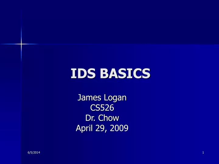 PPT - IDS BASICS PowerPoint Presentation, free download - ID:1064069