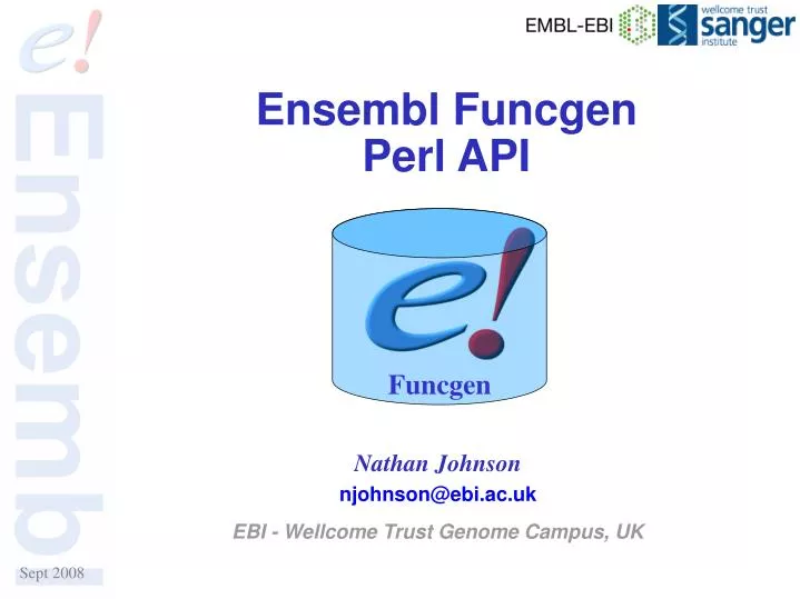 PPT - Ensembl Funcgen Perl API PowerPoint Presentation, free download ... PPT - Ensembl Funcgen Perl API PowerPoint Presentation, free download ...