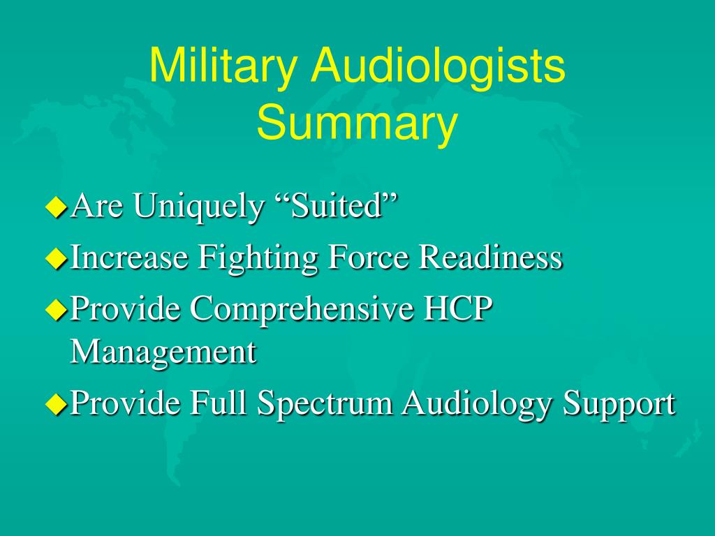 PPT - Military Audiology PowerPoint Presentation, free download - ID ...