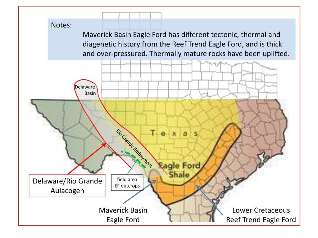PPT - The Eagle Ford Shale Outcrop Studies Related to the Oil and Gas ...