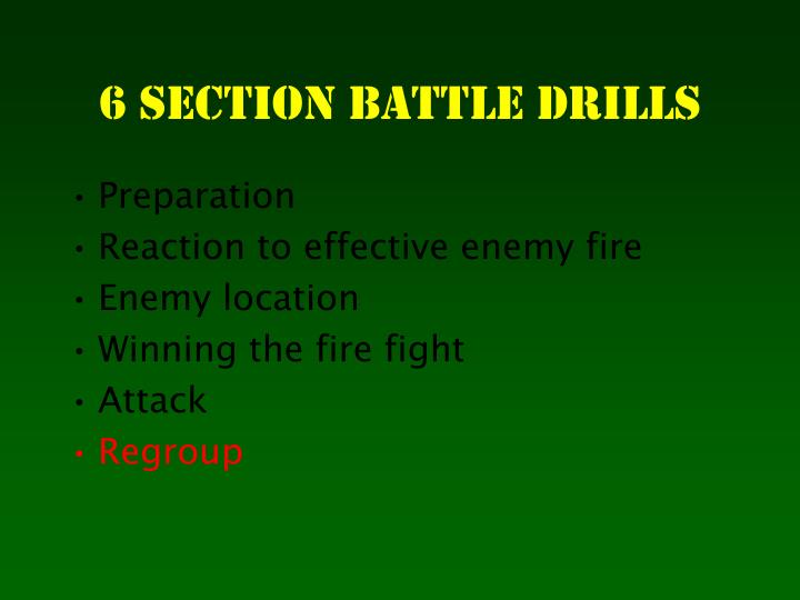 PPT - The 6 Section Battle Drills PowerPoint Presentation - ID:1066819