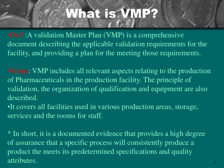 PPT - A Seminar On Validation Master Plan(VMP) & Calibration Master ...