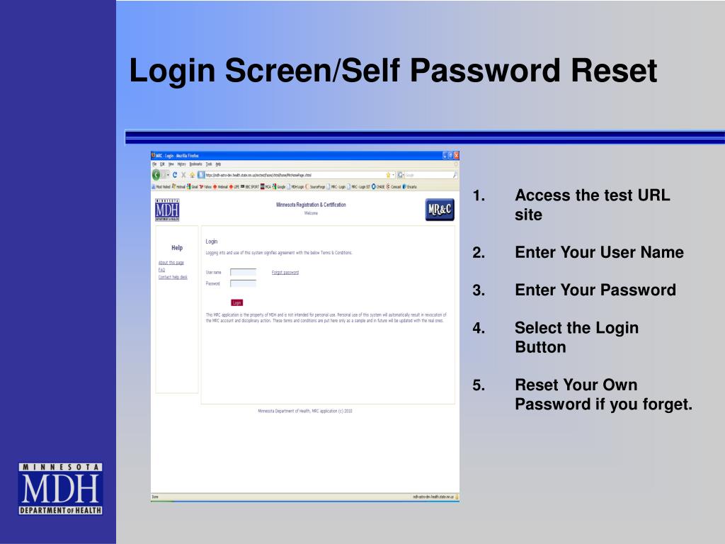 PPT - Minnesota Registration and Certification (MR & C) PowerPoint ...