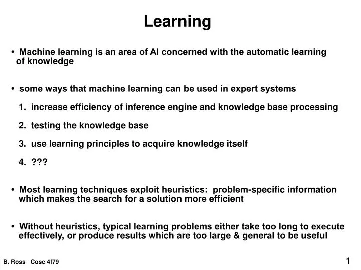 PPT - Learning PowerPoint Presentation, free download - ID:1071509