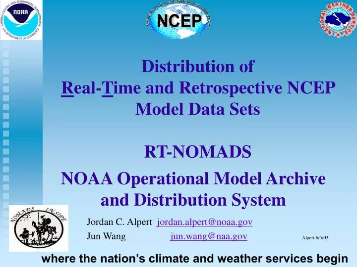 PPT - NOAA Operational Model Archive and Distribution System PowerPoint ...