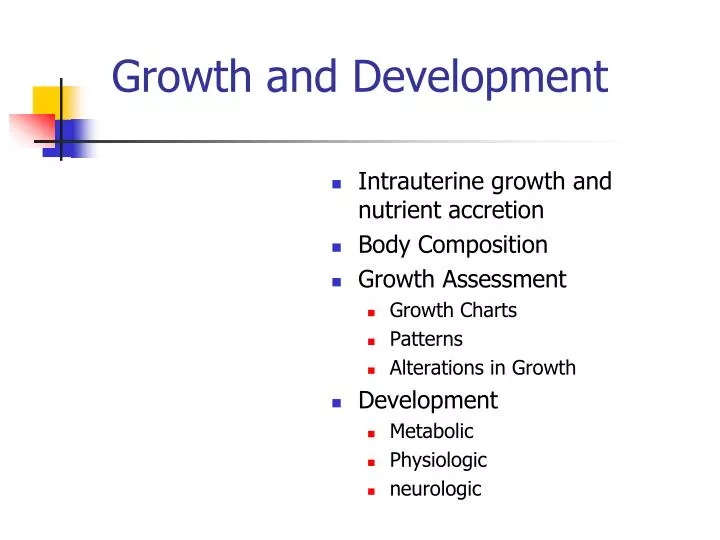 PPT - Growth and Development PowerPoint Presentation, free download ...