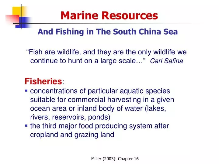 PPT - Marine Resources PowerPoint Presentation, free download - ID:1073282