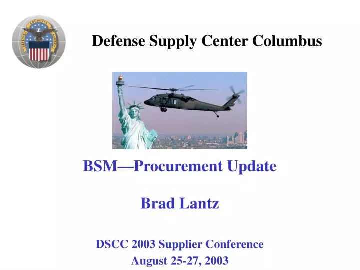 PPT - Defense Supply Center Columbus PowerPoint Presentation, free ...