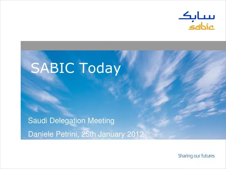 PPT - SABIC Today PowerPoint Presentation, free download - ID:1074714