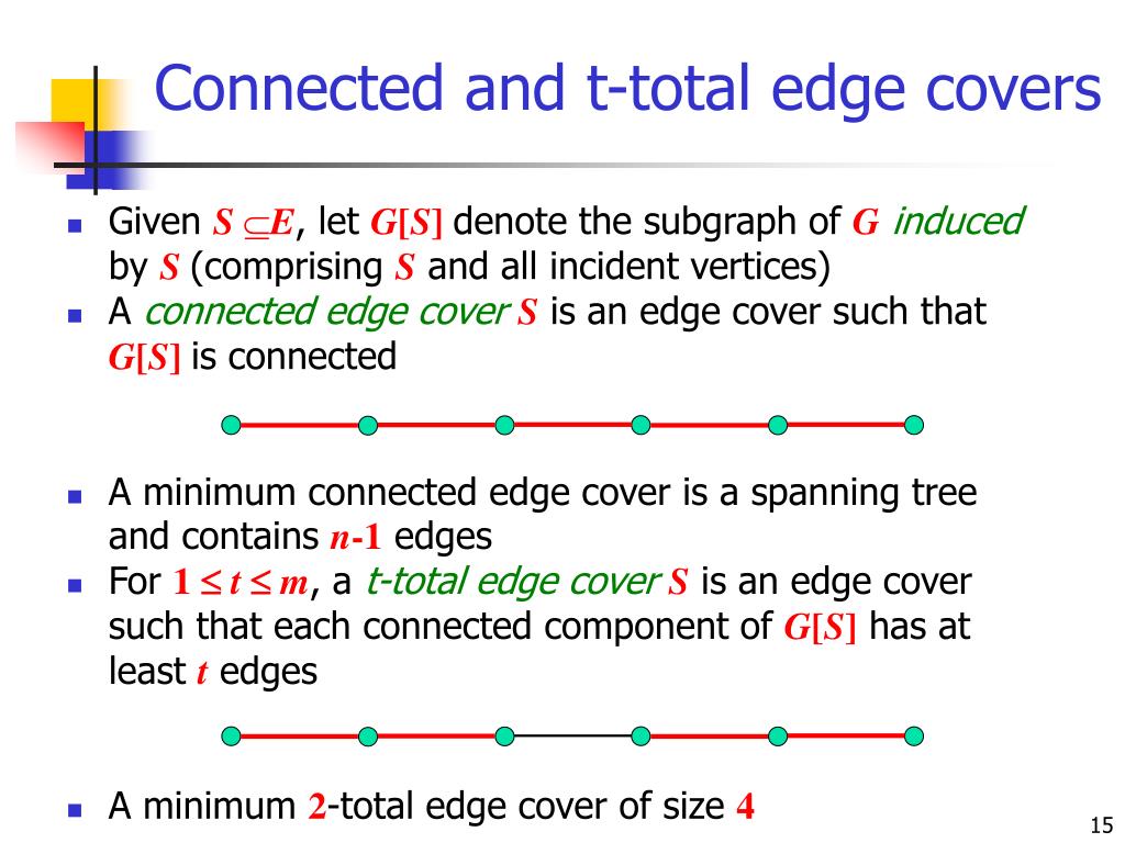 Ppt Vertex And Edge Covers With Clustering Properties Complexity And Algorithms Powerpoint