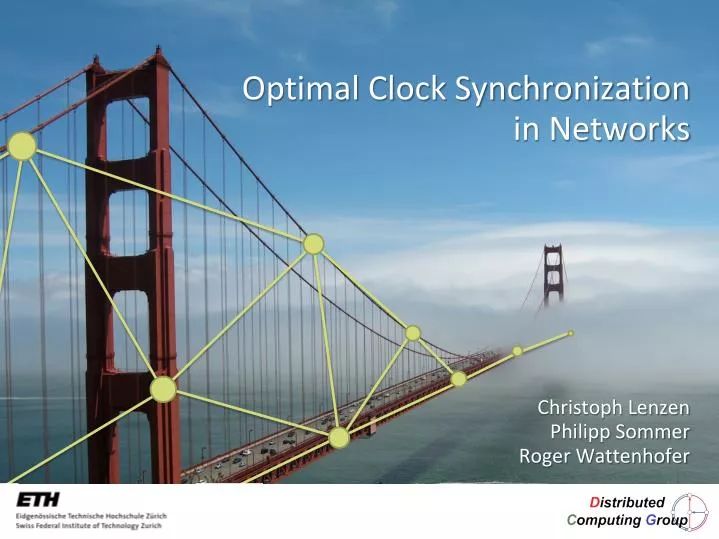 Ppt Optimal Clock Synchronization In Networks Powerpoint Presentation 3111