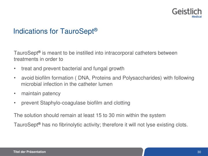 PPT - TauroSept ® PowerPoint Presentation - ID:1075973