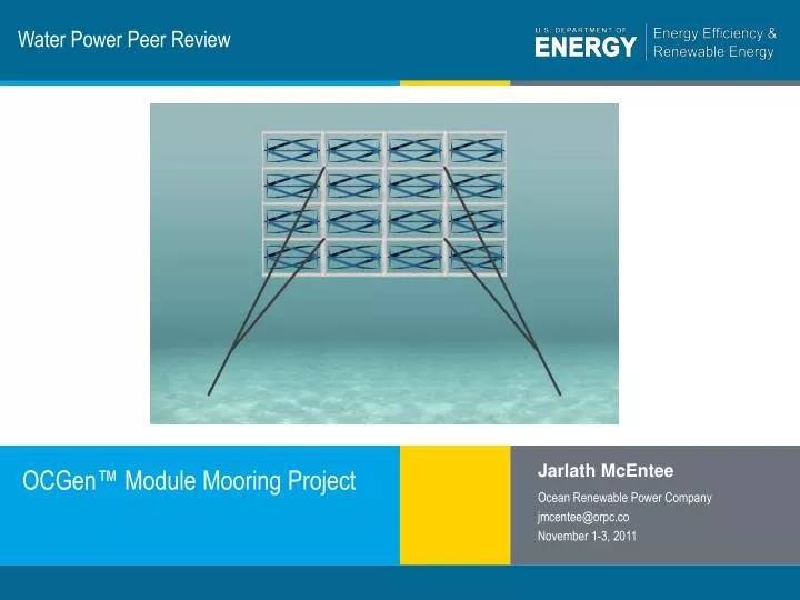 PPT - Water Power Peer Review PowerPoint Presentation, free download ...