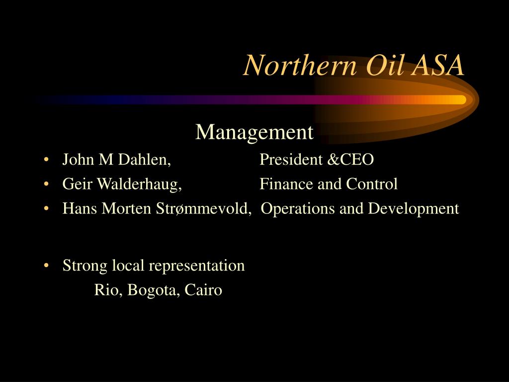 PPT - Northern Oil ASA PowerPoint Presentation, free download - ID:1077828