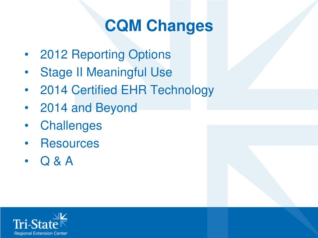 PPT - Clinical Quality Measures: CAH’s and Eligible Hospitals ...