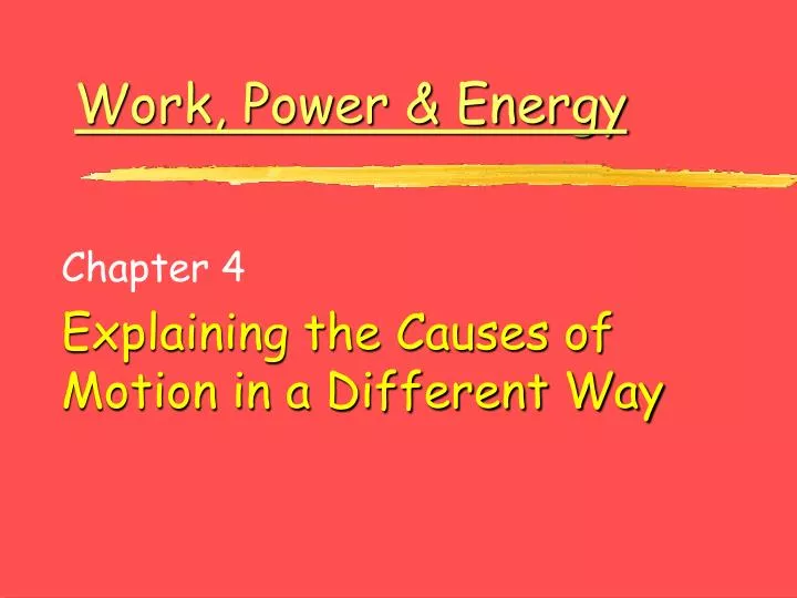 PPT - Work, Power & Energy PowerPoint Presentation, free download - ID ...