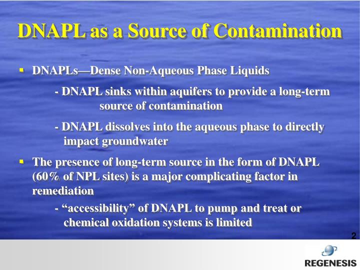 PPT - Biological Treatment of Residual DNAPL PowerPoint Presentation ...