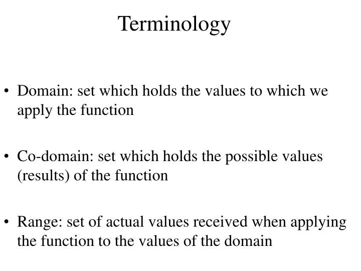 PPT - Terminology PowerPoint Presentation, free download - ID:1079913