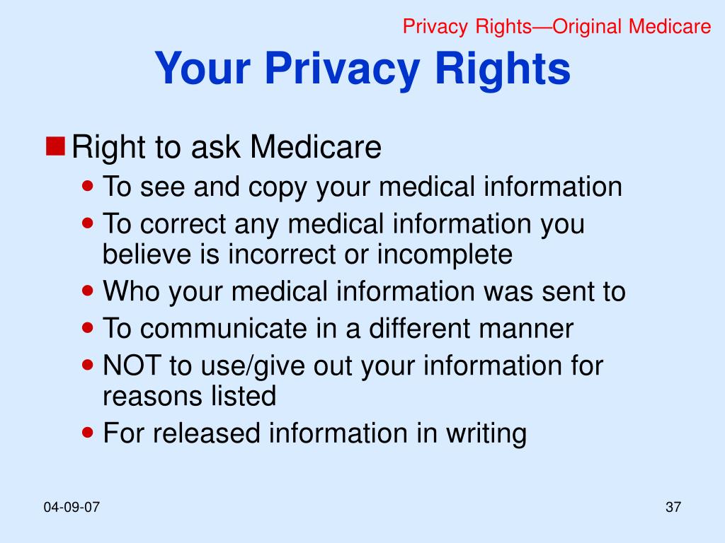 PPT - Your Medicare Rights and Protections PowerPoint Presentation ...
