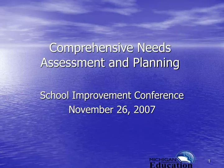 PPT - Comprehensive Needs Assessment and Planning PowerPoint ...